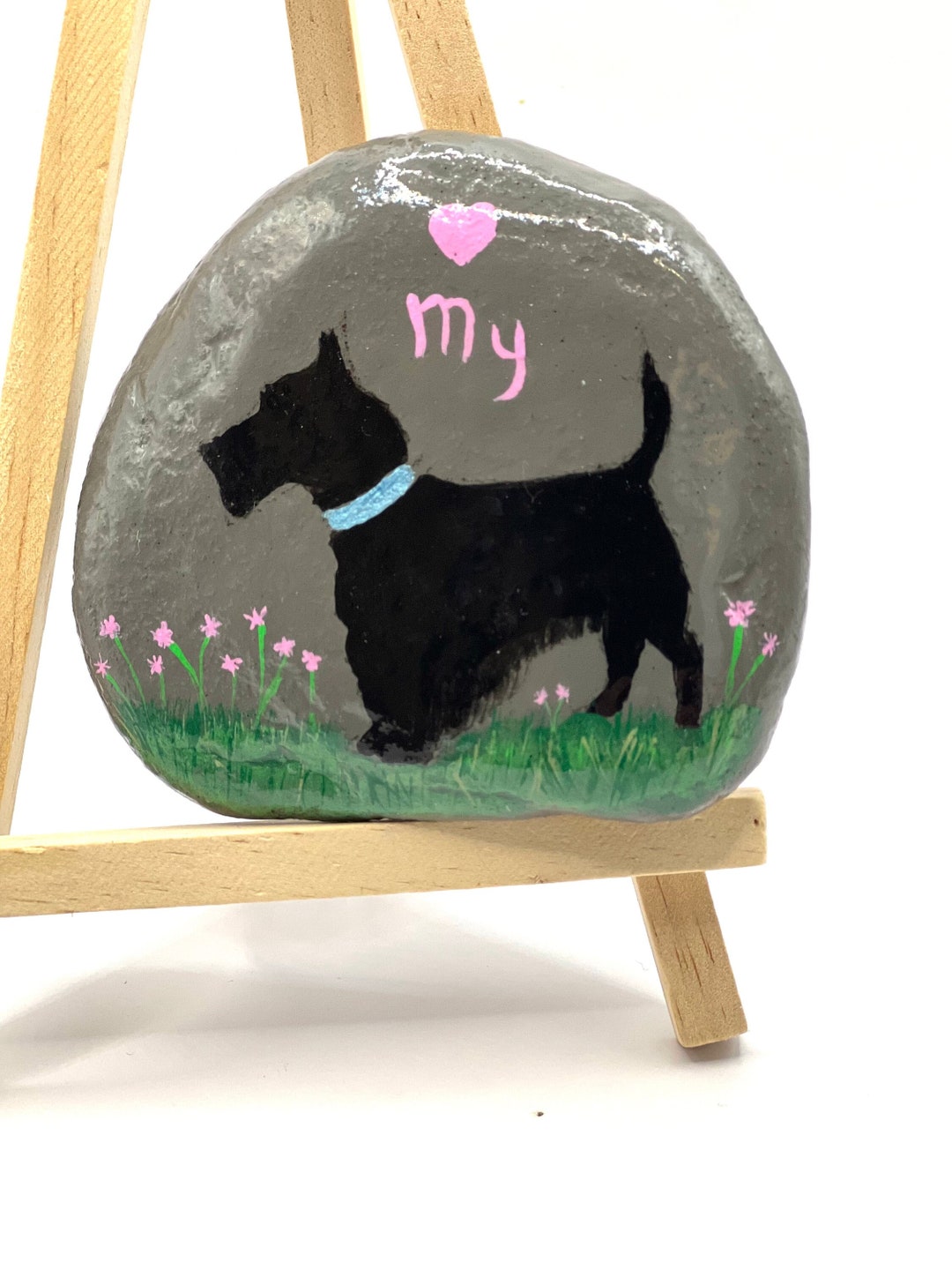 Scottie Dog Hand Painted Rock - Etsy