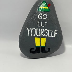 Elf Hand Painted River Rock - Etsy