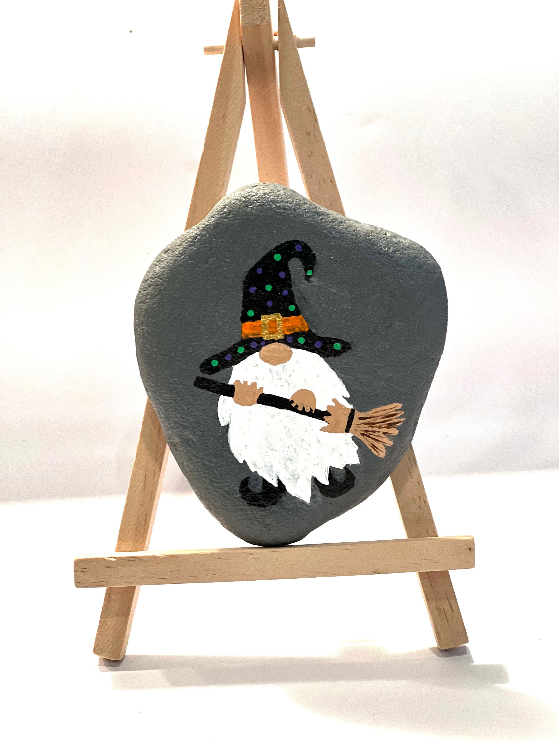 Halloween Gnome Hand Painted River Rock - Etsy