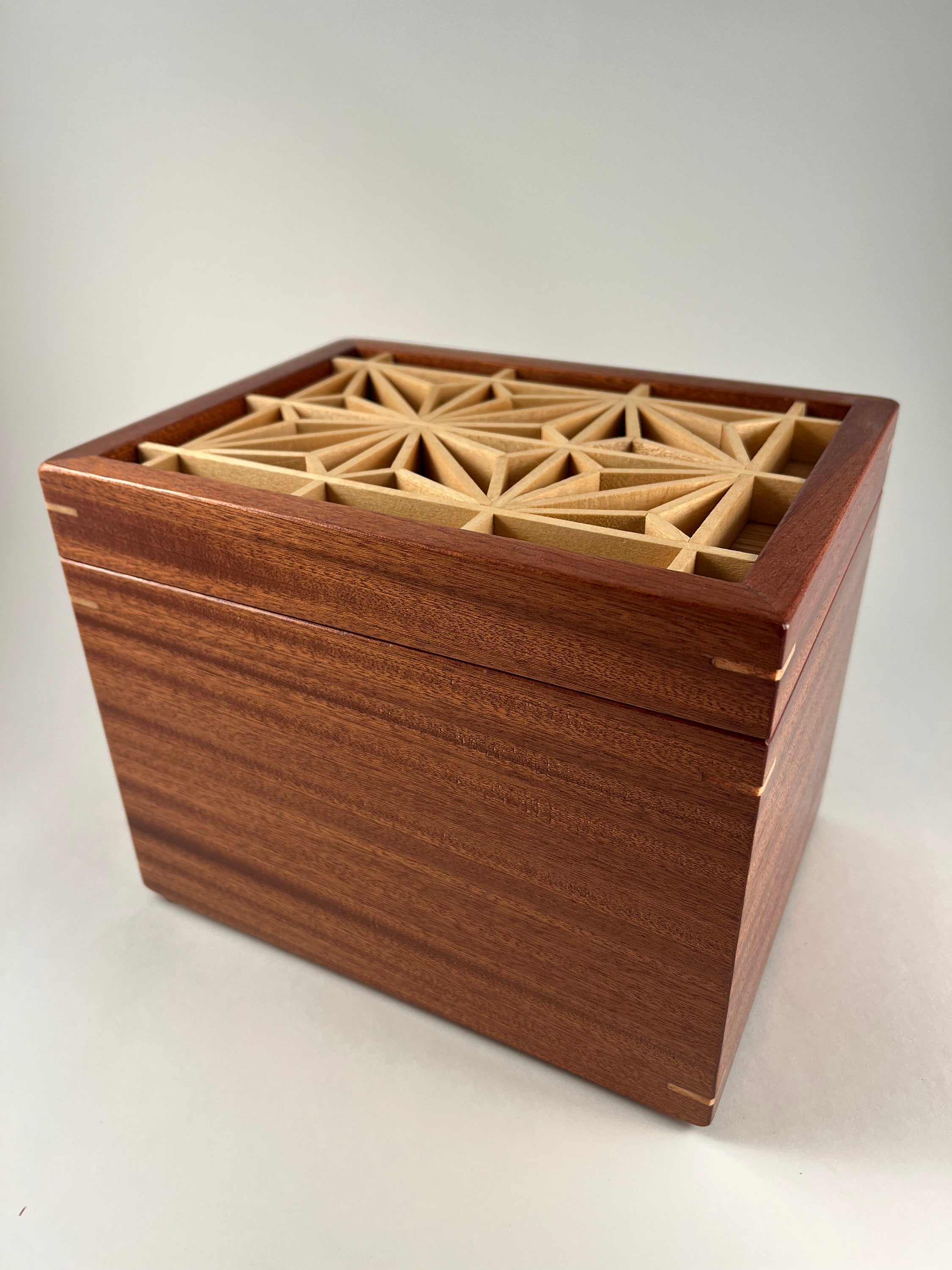 Sapele Kumiko Box (rectangle) - Etsy