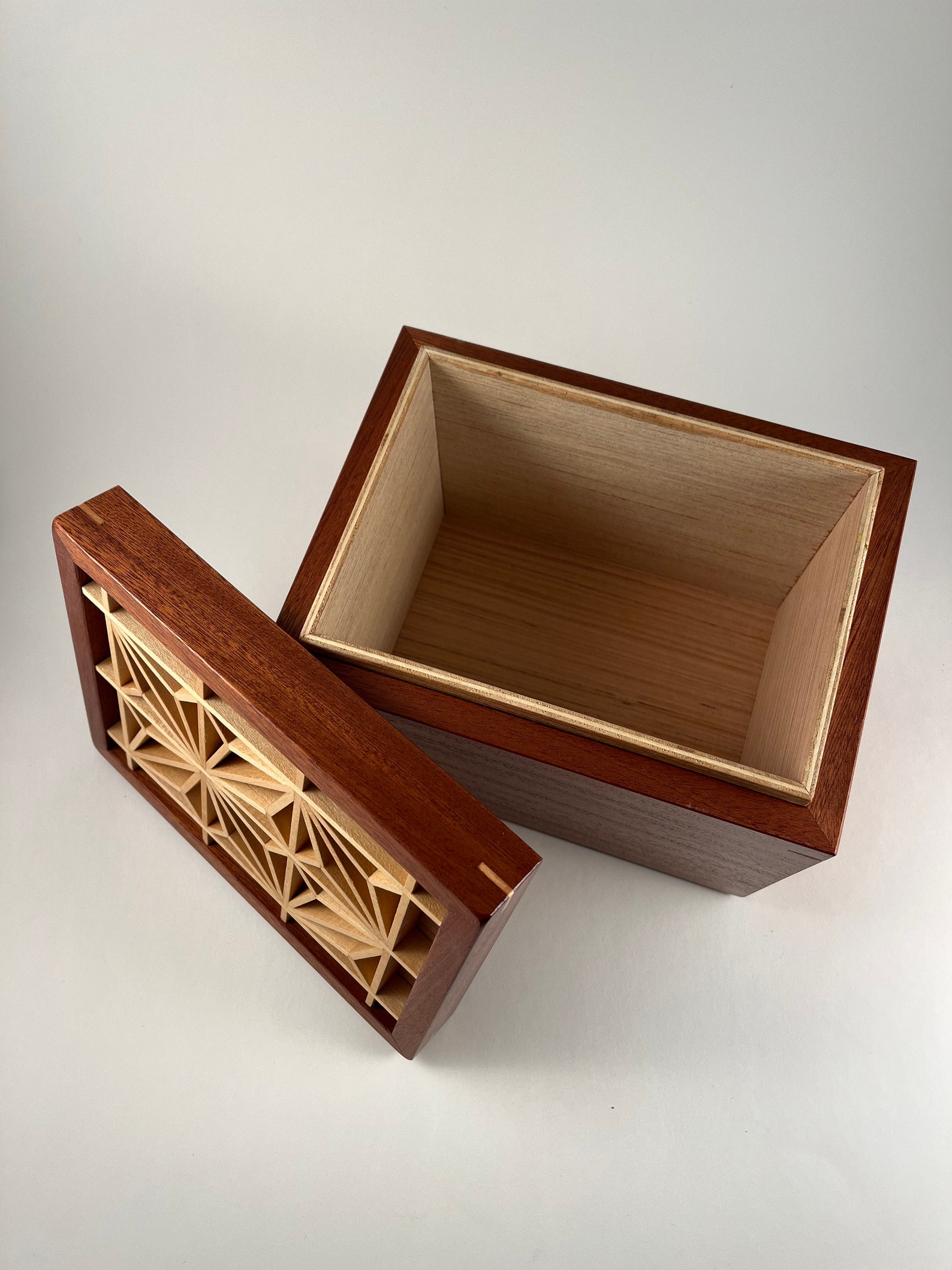 Sapele Kumiko Box (rectangle) - Etsy