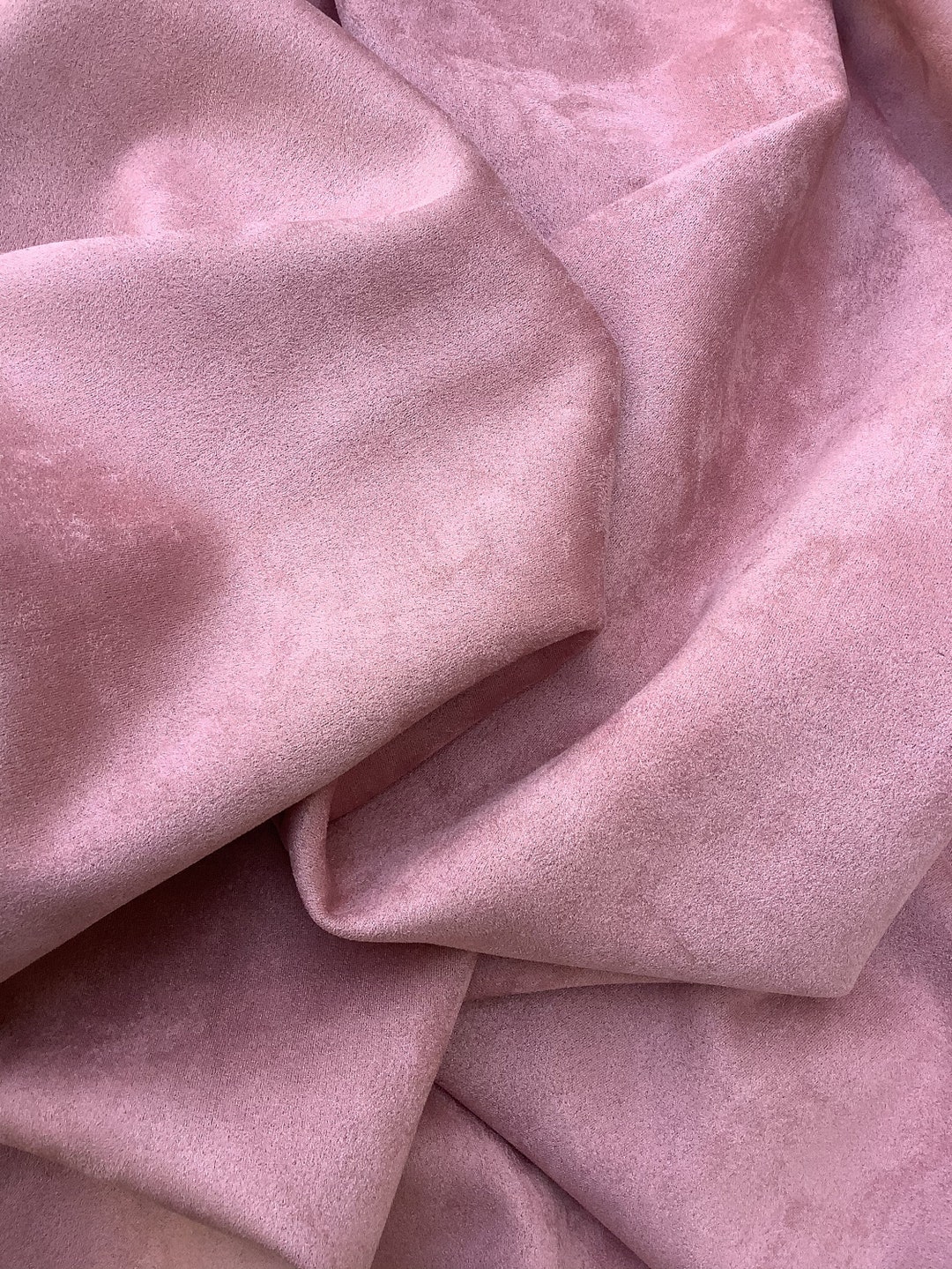 Polyester Fabric, Imitation Alcantara or Suede, Old Pink Color, MT103 ...