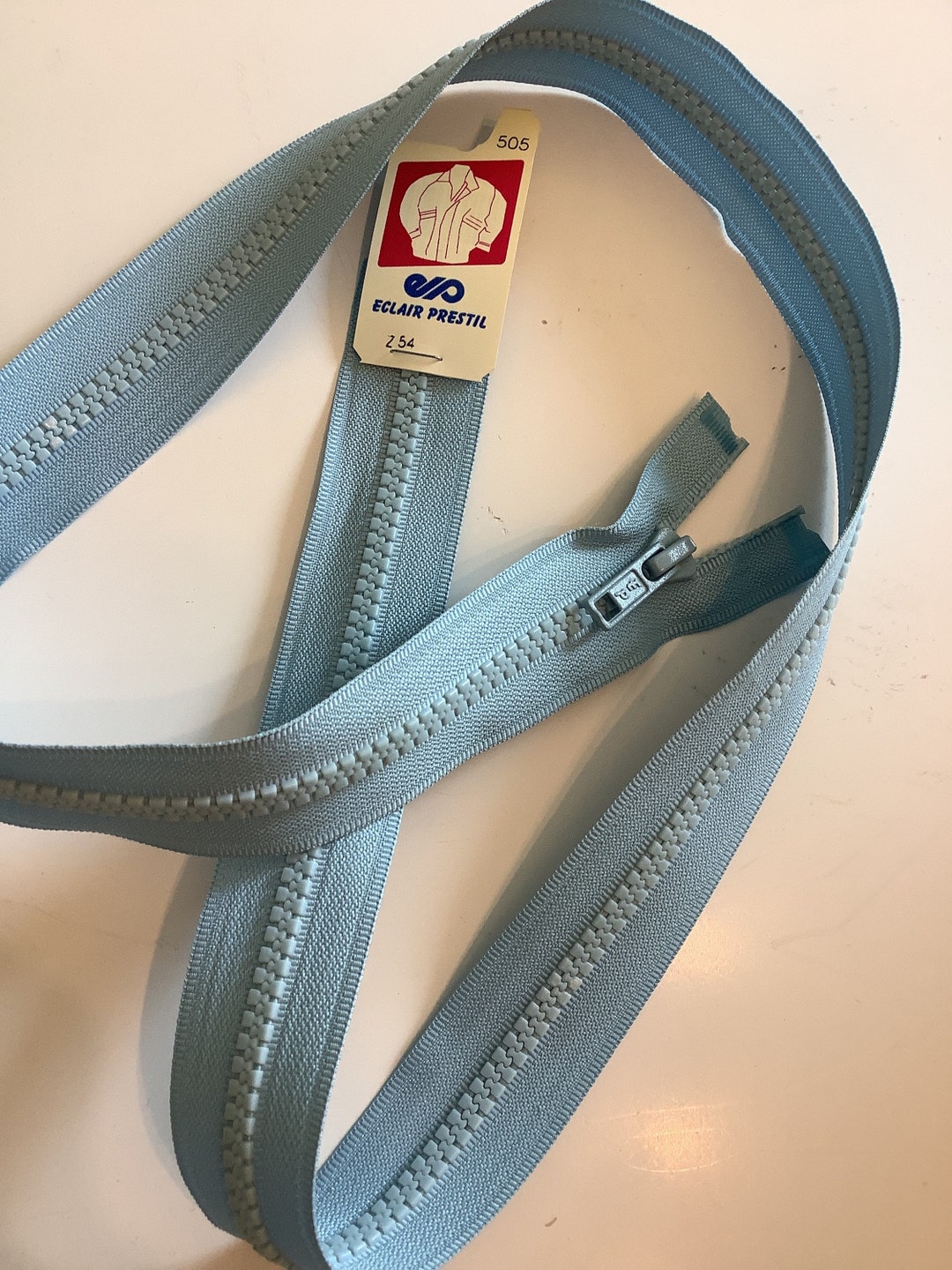 Zipper, Z54, Separable, Molded Mesh, Length 90 Cm, Light Blue Color ...