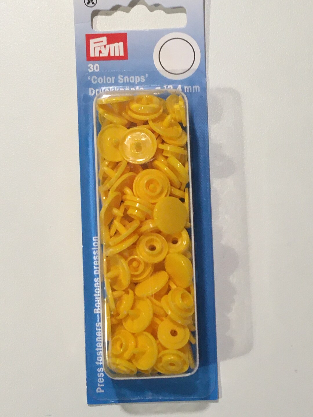 Pressure Buttons, Prym Color Snaps, Round Pattern, Yellow Tones, 12.4 ...