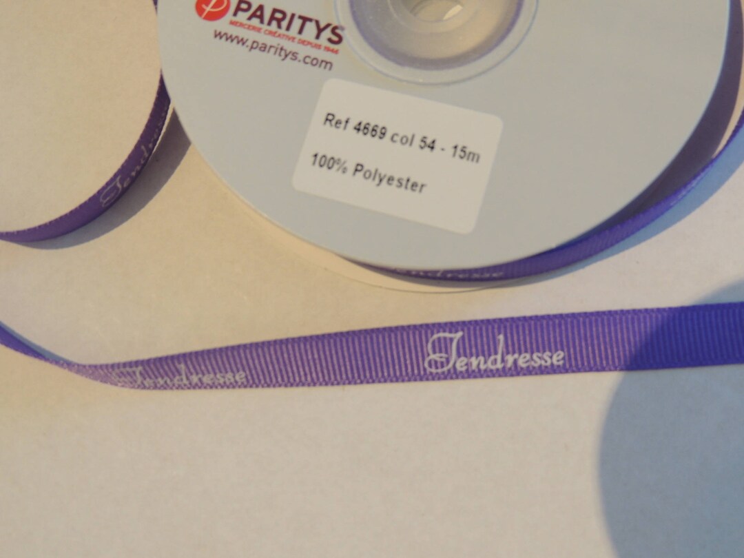 Fancy Purple Writing tenderness Grosgrain Ribbon - Etsy