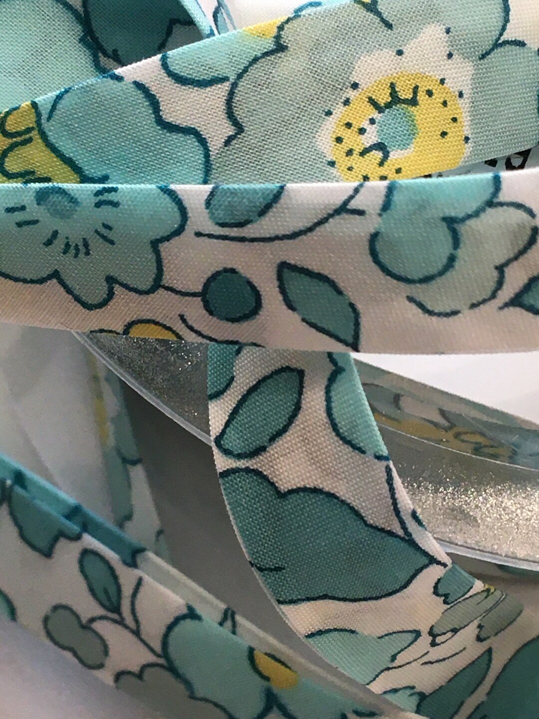 Liberty Betsy Cotton Bias Mint and Lemon Green Tones - Etsy Australia