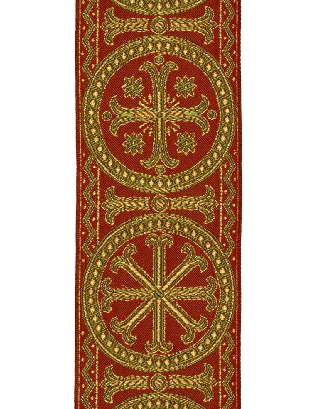 Religious Galon, for Liturgical Ornaments, Red Color 0096, Ruota Model ...