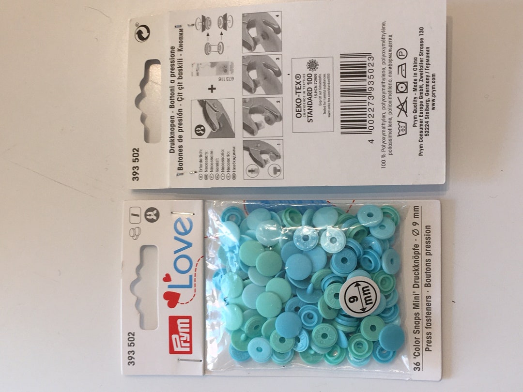 Pressure Buttons, Prym Love Color Snaps, Round Pattern, 9 Mm Diameter ...