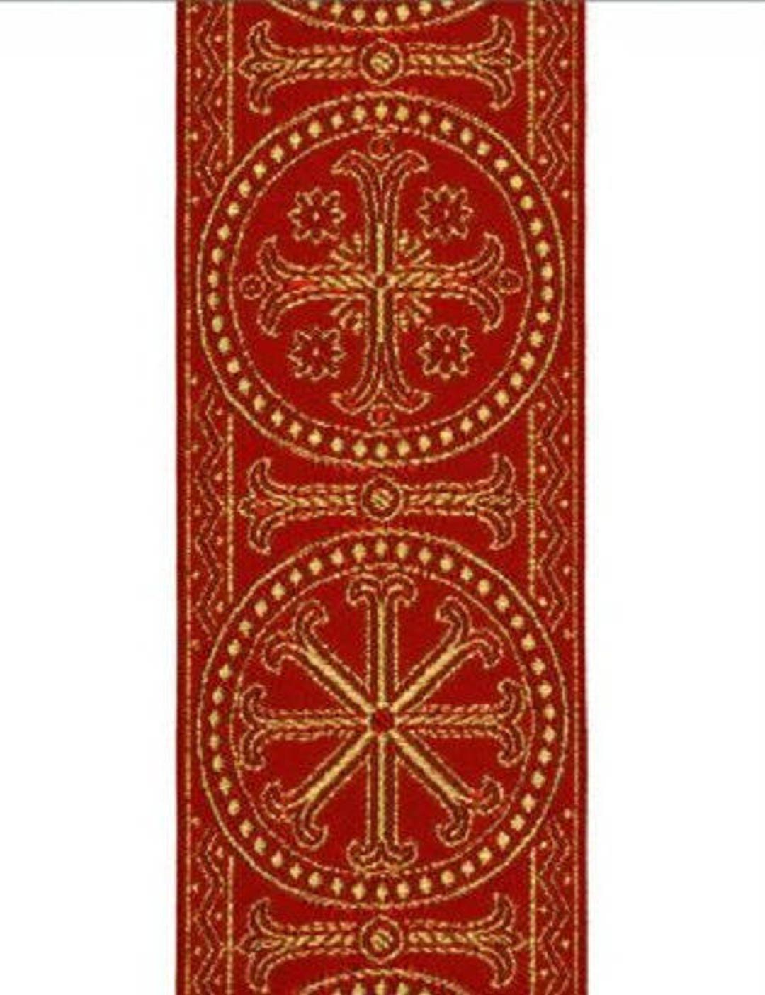 Religious Braid, for Liturgical Ornaments, Red Color 1072, Ruota Model ...