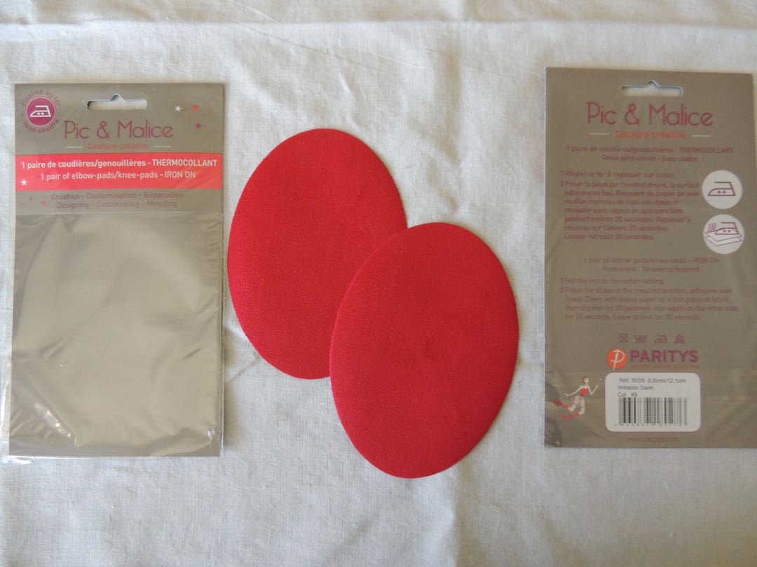 1 Pair of Sticky Elbow Pads / Knee Pads Red 49 Adult Size - Etsy