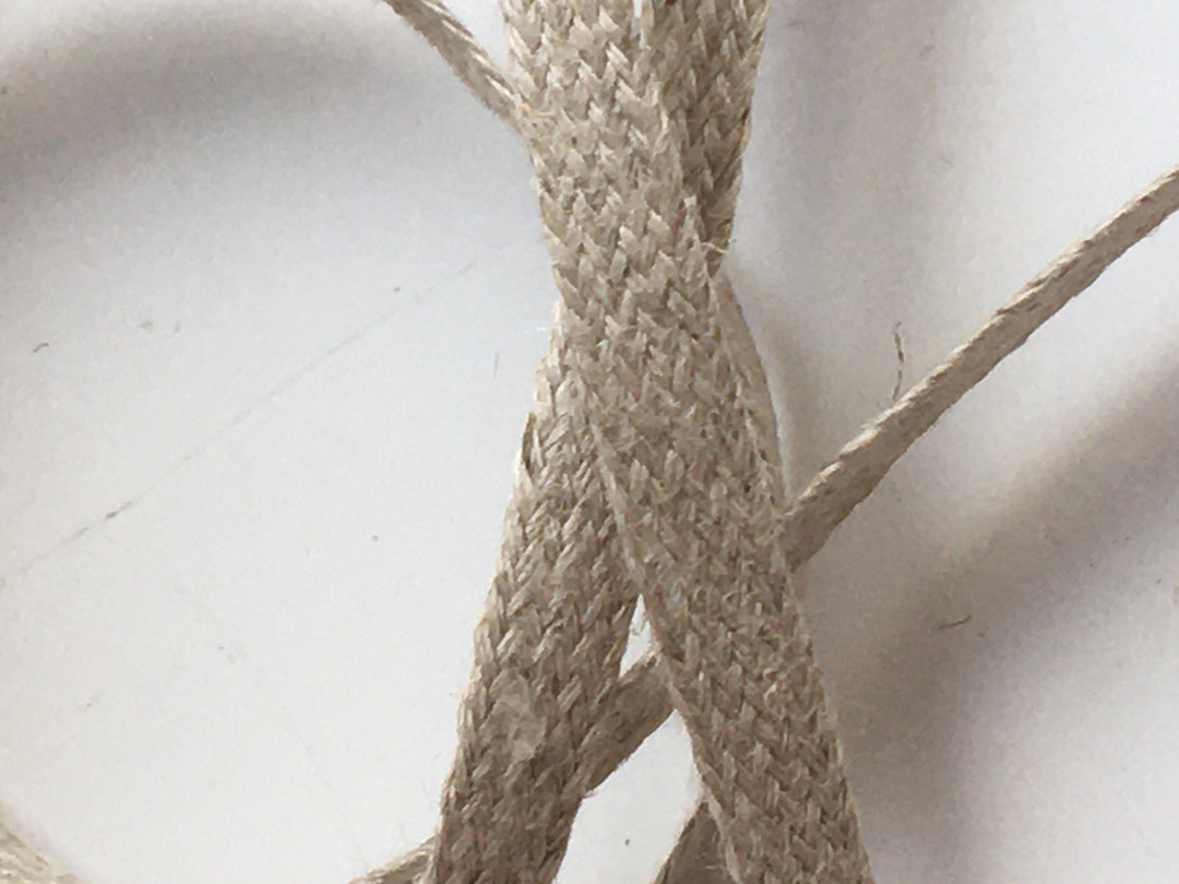 Flat Braid, Linen, Color Beige Linen, Width 8 Mm - Etsy UK