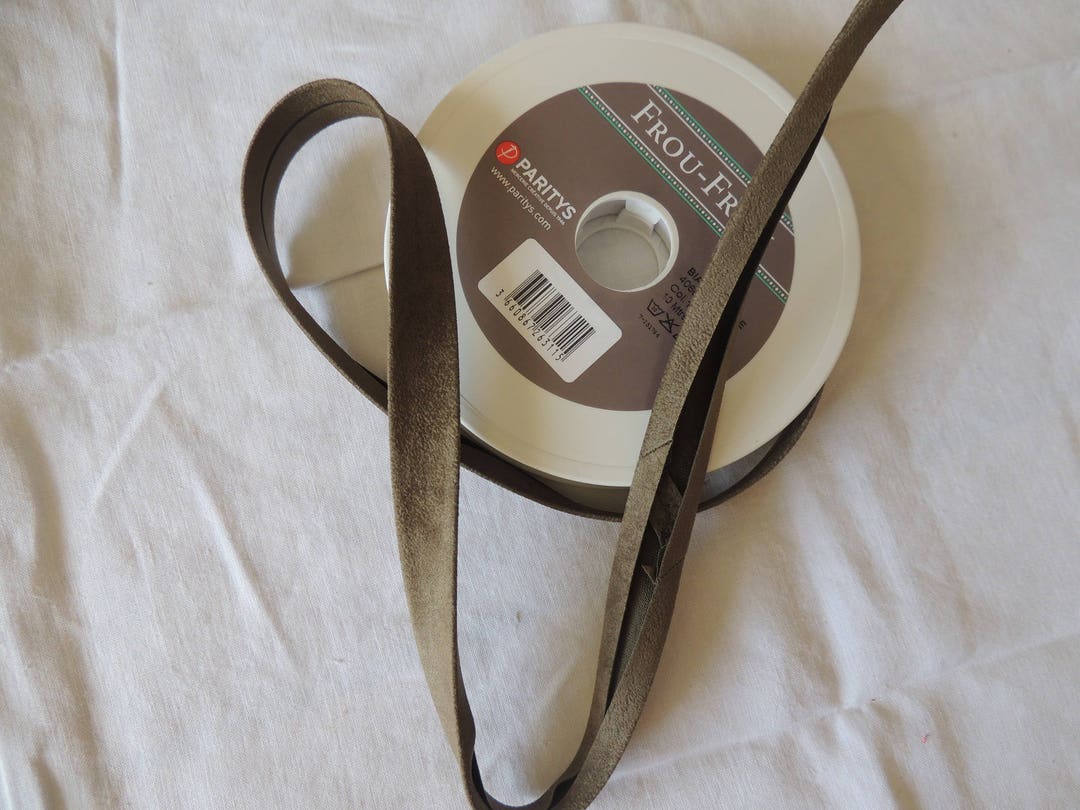 Suede Bias Width 2 Cm Khaki Green Color 19 - Etsy