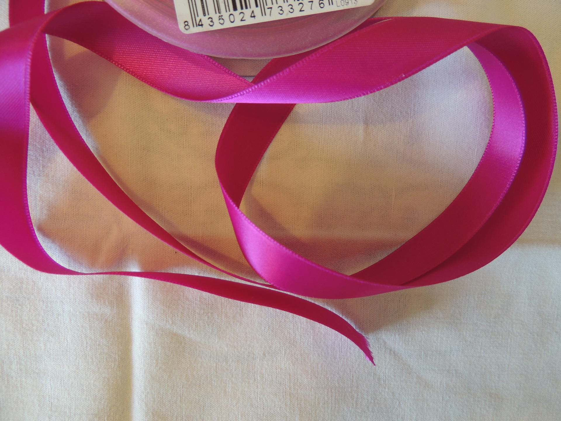 Satin Ribbon Fuschia Rose Color 82 Width 15 mm | Etsy