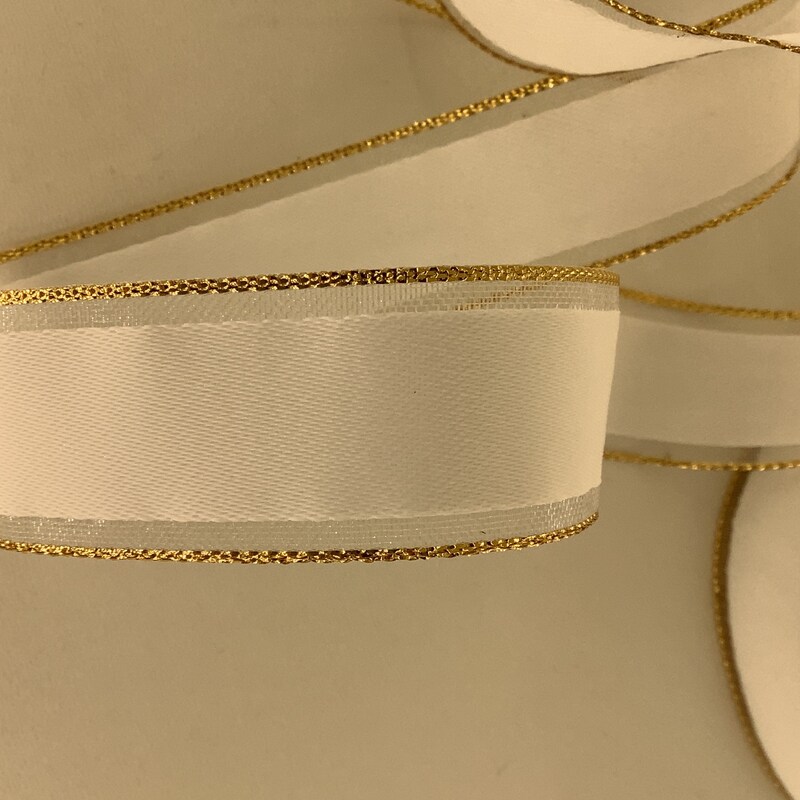 Gold Edge Ribbon - Etsy