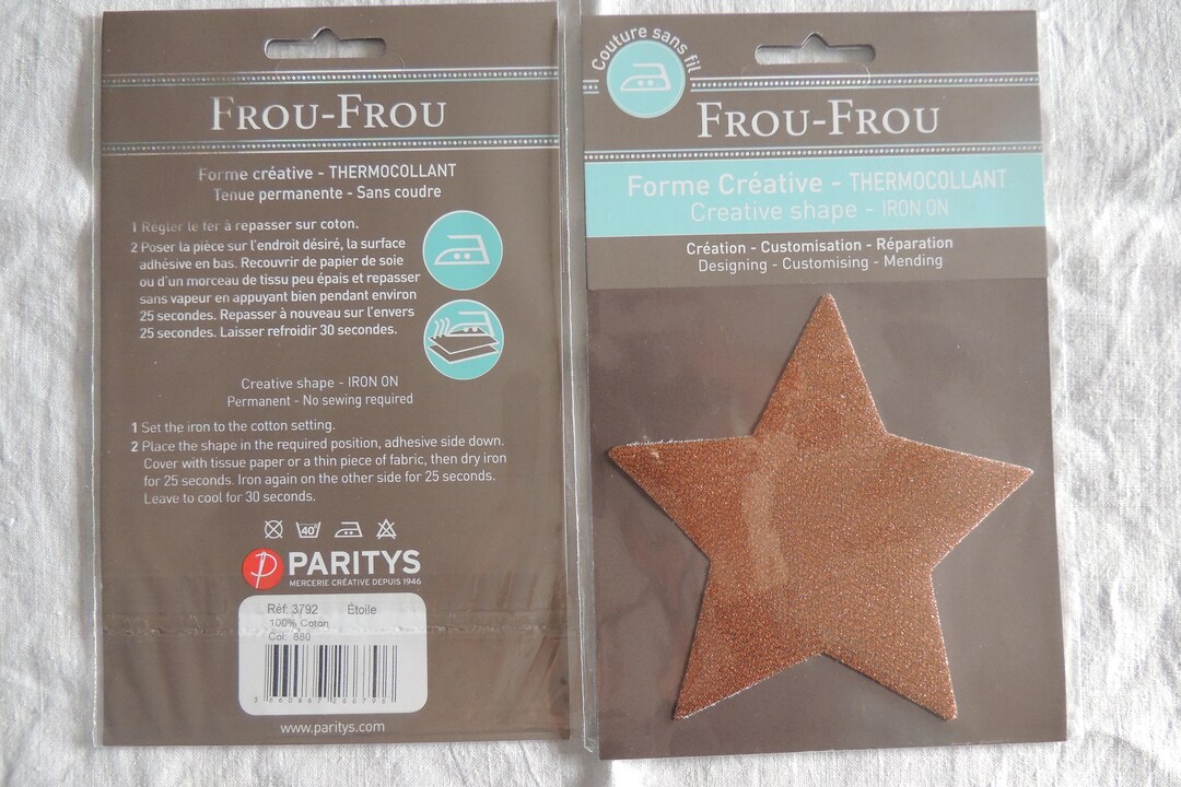 Creative Iron-on Shape Star Pattern All That Glitters Shimmering Copper ...