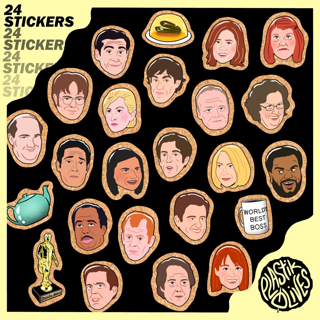 The Office Sticker Pack 24 Stickers - Etsy
