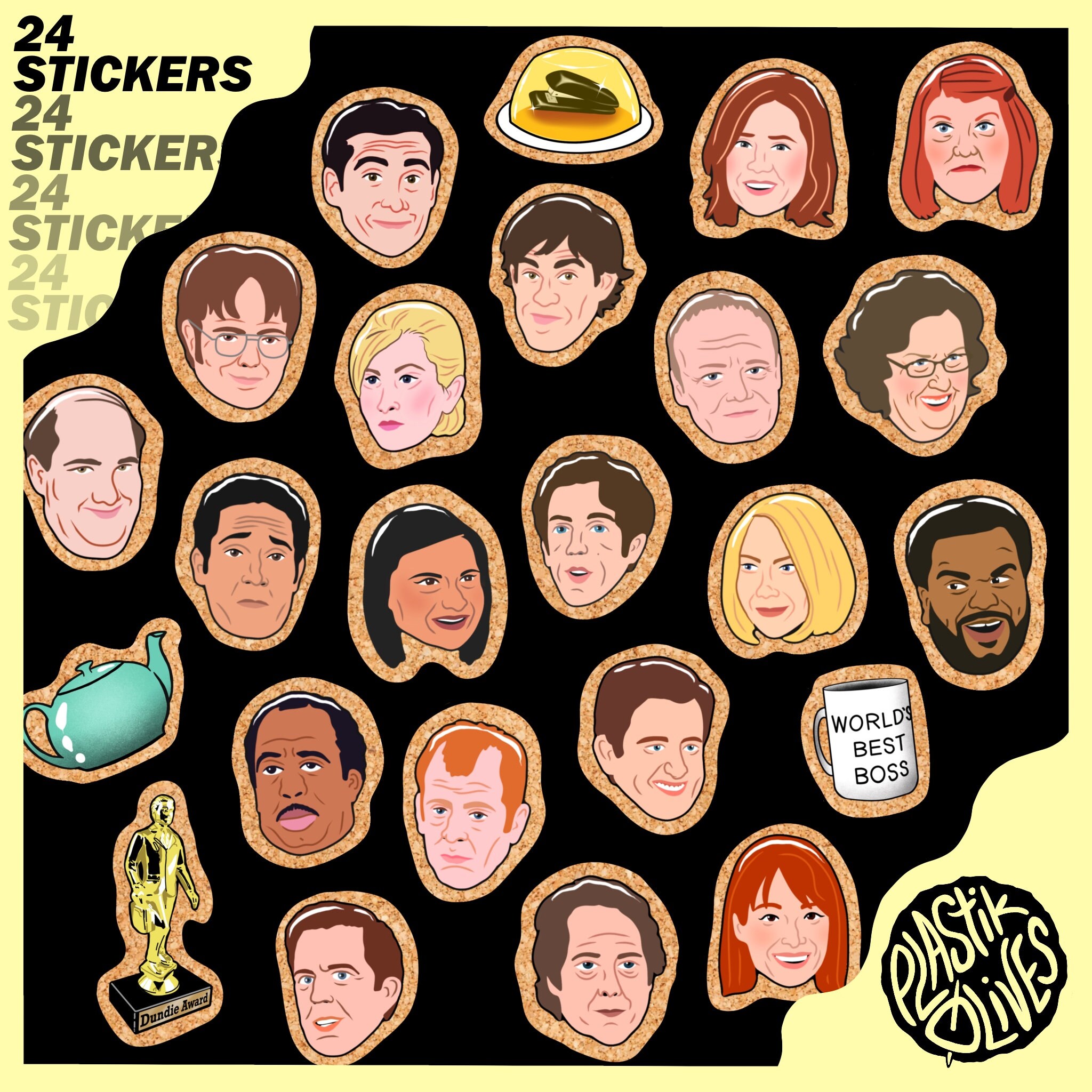 The Office Sticker Pack (24 Stickers!) - Etsy