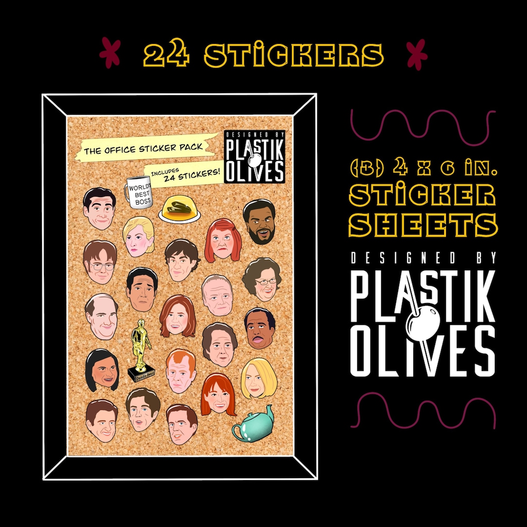 The Office Sticker Pack - Etsy
