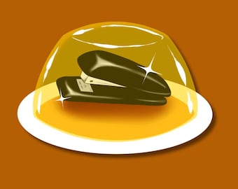 Jello in Stapler the Office Waterproof Vinyl Sticker - Etsy