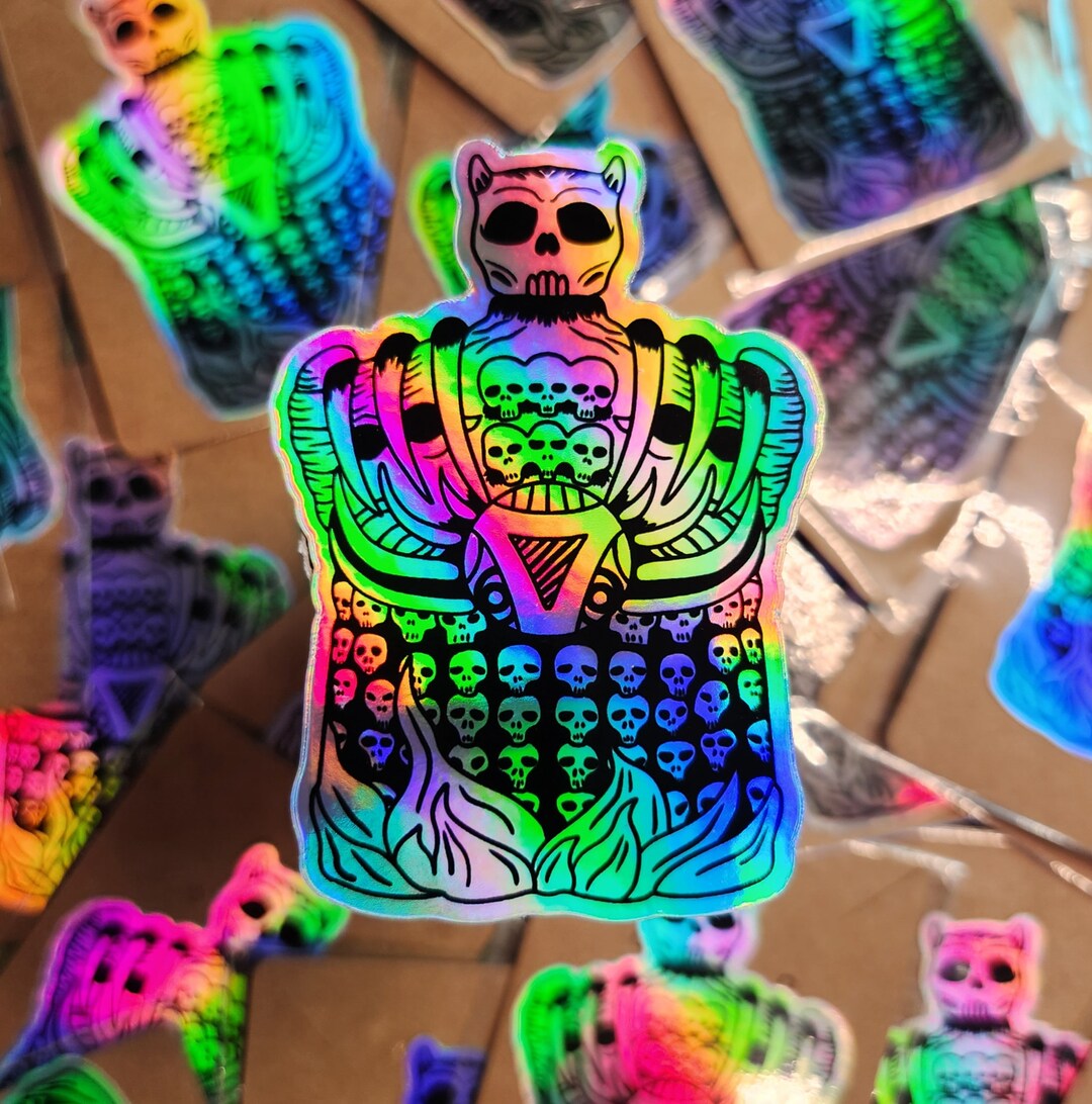 Little Nicky Flask Holographic Sticker - Etsy