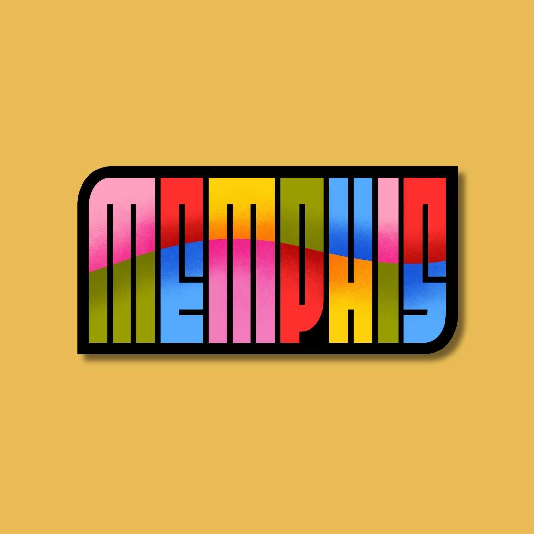 Memphis Sticker - Etsy