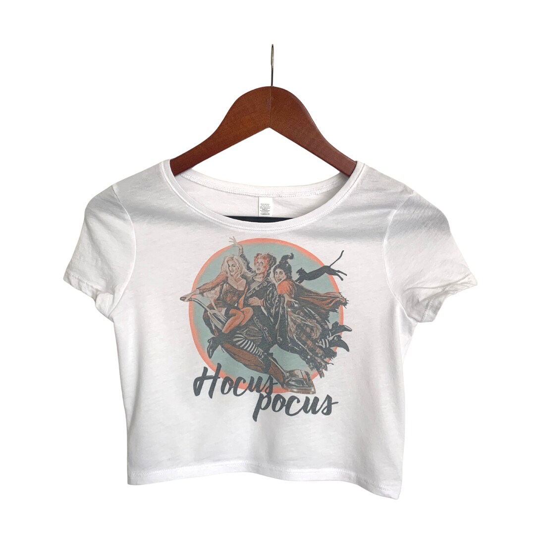 Hocus Pocus Crop Top, Halloween Crop Top, Vintage Spooky Crop Top ...
