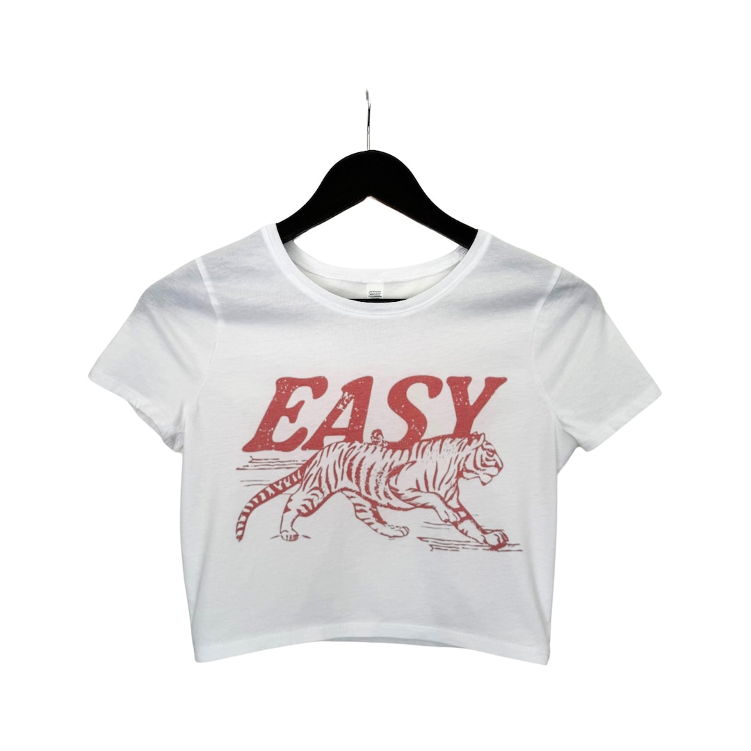 Easy Tiger Crop Top, Rock Band Crop Top, Vintage Distressed Top, Retro ...