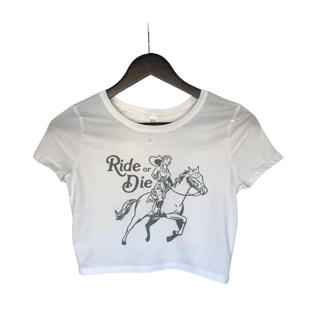 Ride or Die Cowgirl Crop Top, Rodeo Tops for Women, Cute Western Crop ...