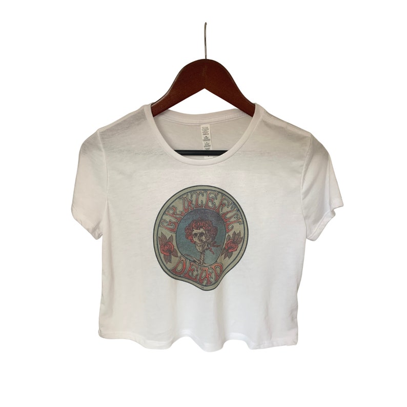 Grateful Dead Band Crop Top Rock Band Distressed Crop Top - Etsy