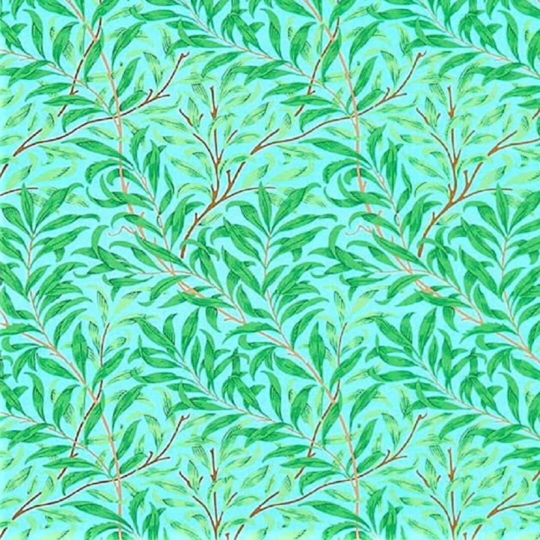 Morris and Co, Ben Pentreath, Willow Boughs Sky / Leaf Green Colourway ...