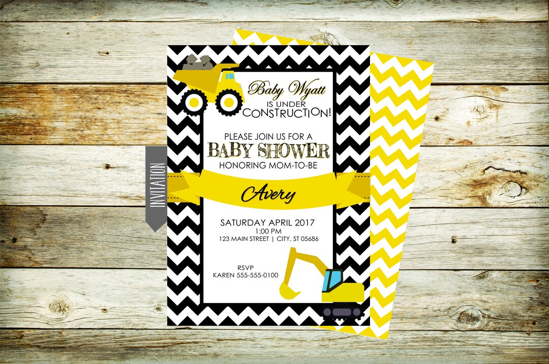 Construction Baby Shower - Etsy