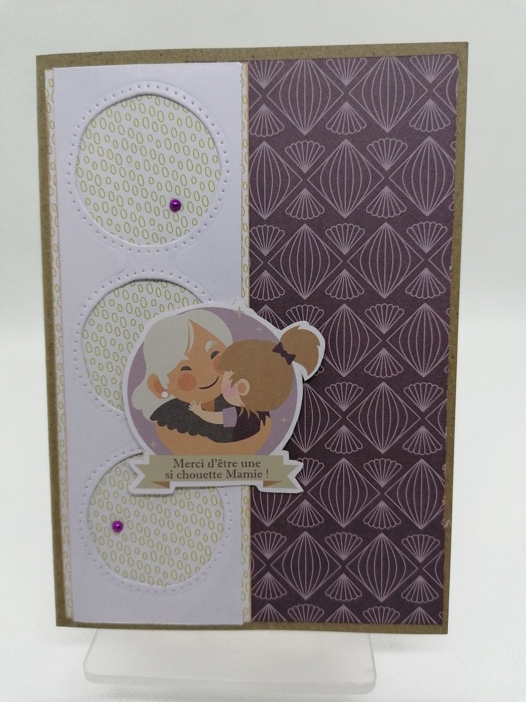 Grandmother's Day Card, Card for a Grandma, Unique Card, Handmade Card ...