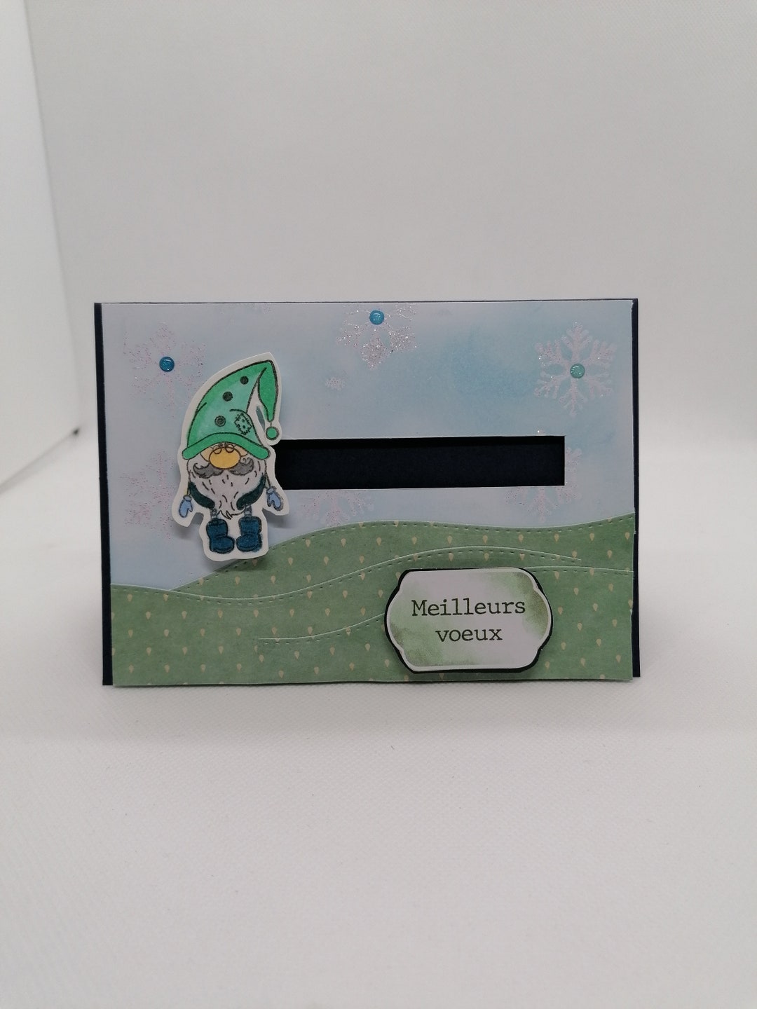 Christmas Card Gnome Who Pirouettes Fun Card Handmade Card. - Etsy