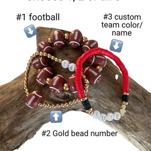 Football Bracelet Personalized Football Bracelet/ Football Jewelry ...