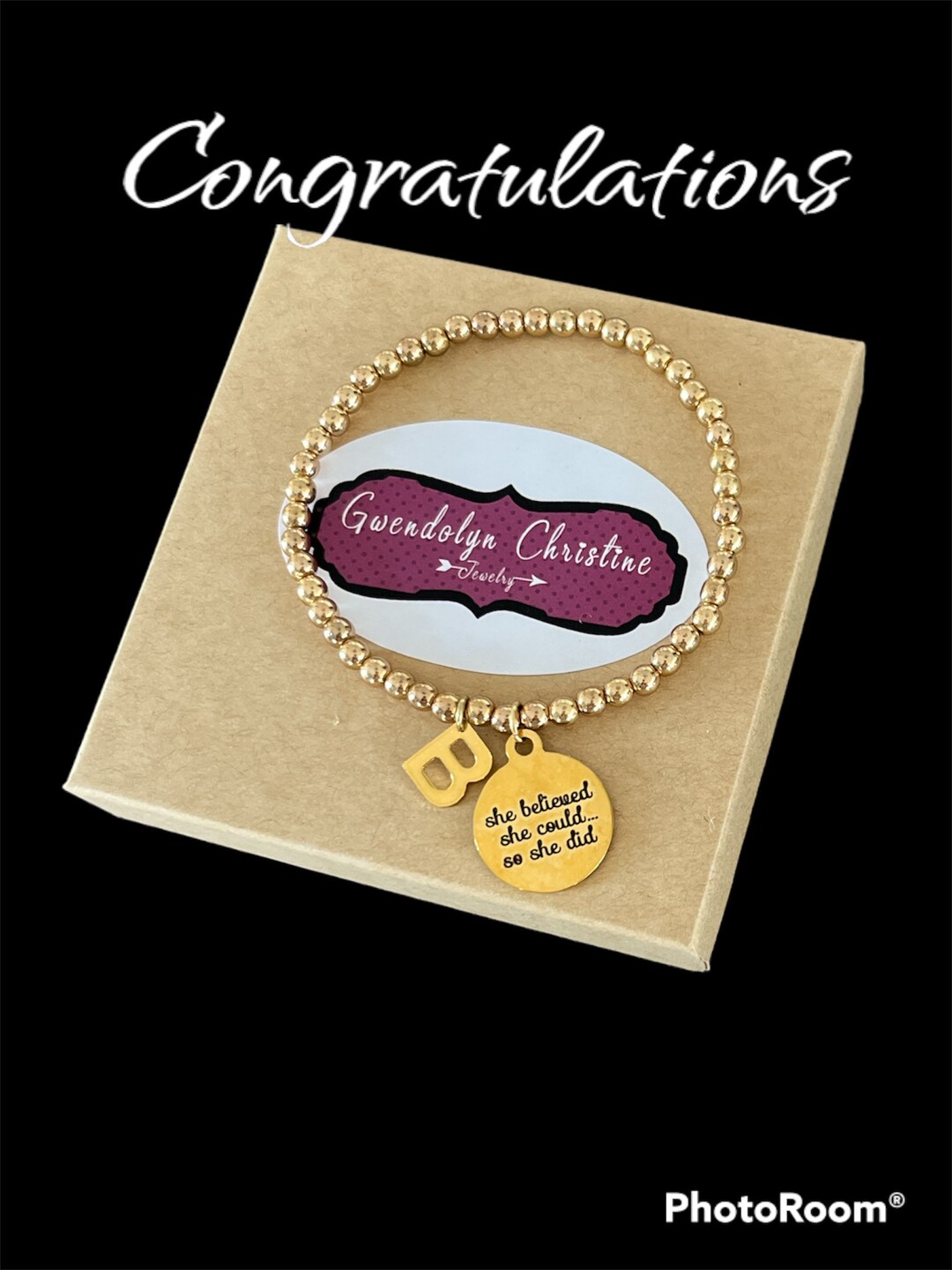 Graduation Bracelet/ Congratulations Gift/ Graduate Jewelry/class of ...