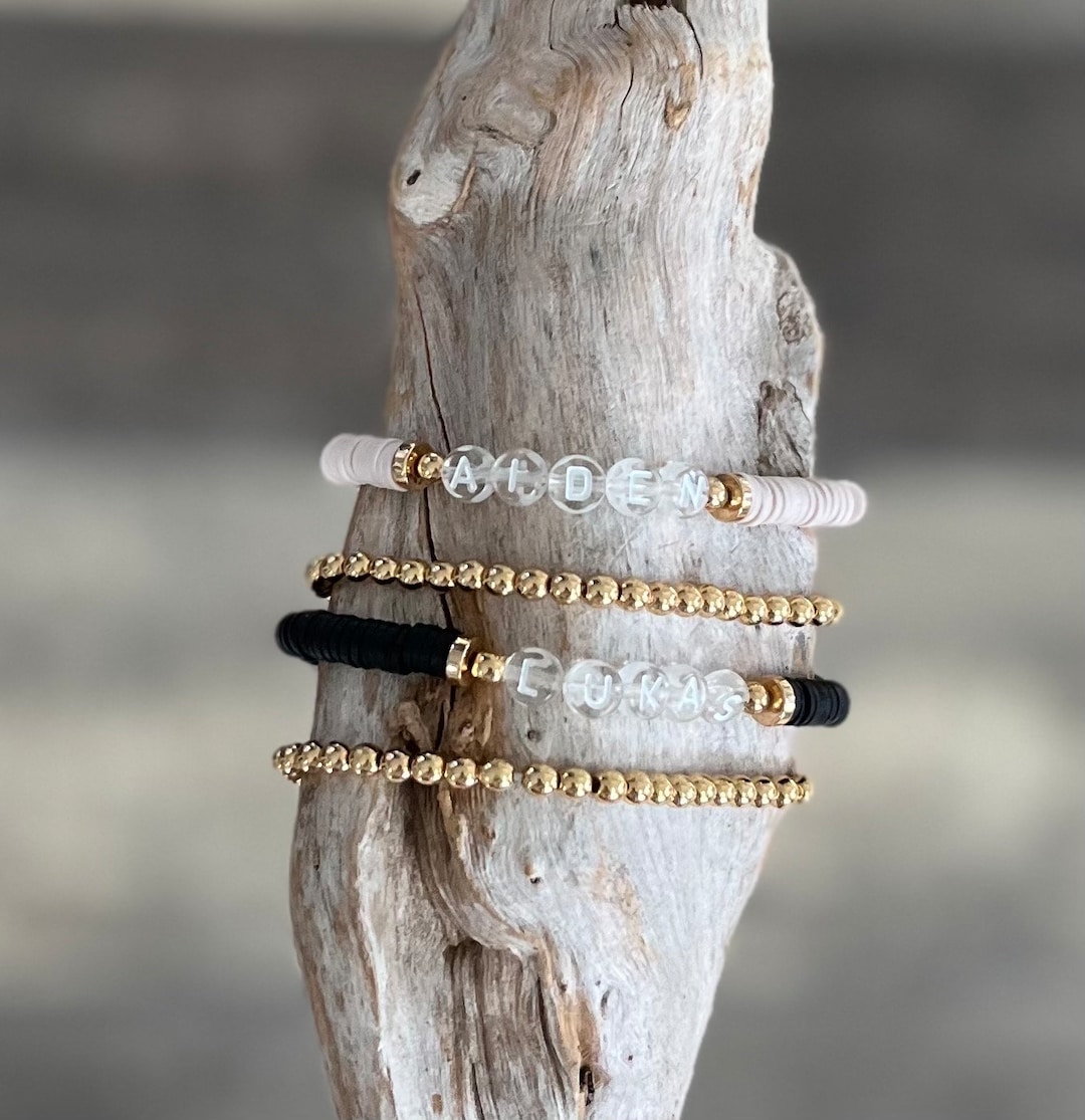 Personalized Name Bracelet/teacher Gift/custom Word Bracelets/ Name ...