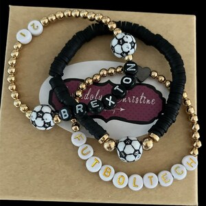 Soccer Bracelet Personalized Soccer Bracelet /soccer Jewelry/ Soccer ...