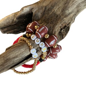 Football Bracelet Personalized Football Bracelet/ Football Jewelry ...