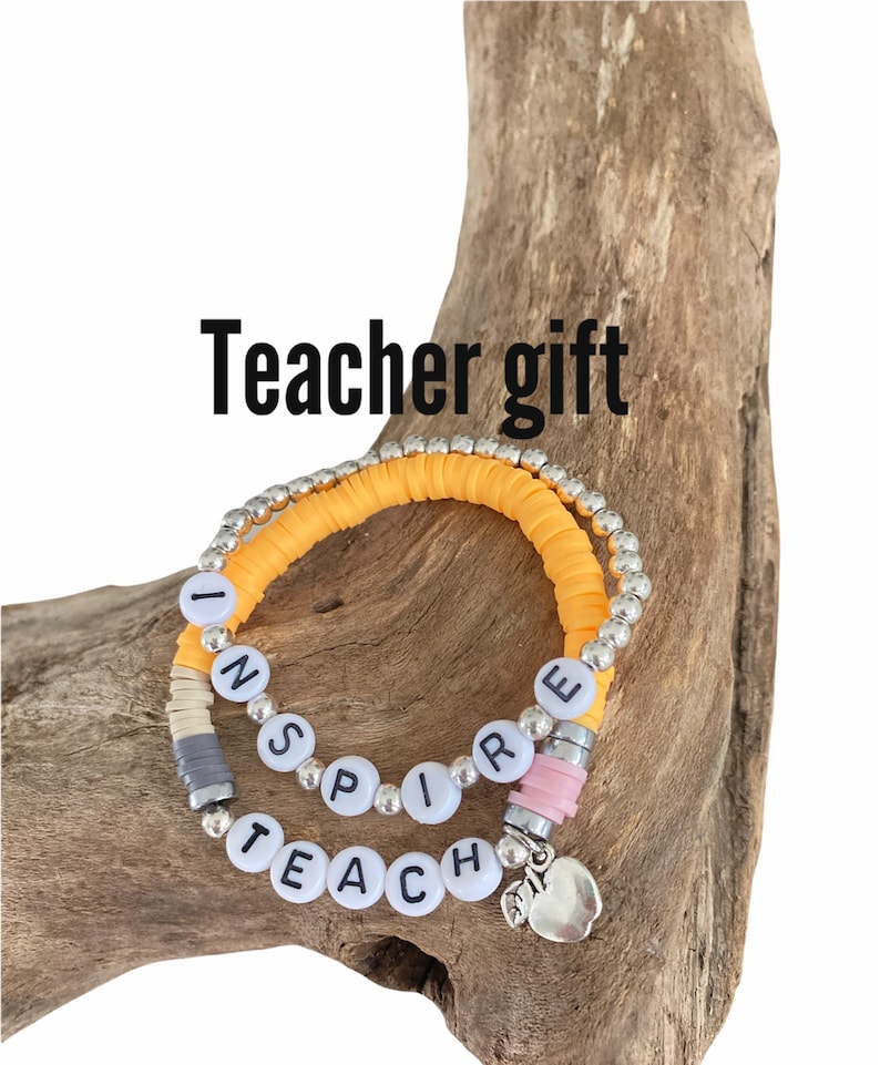 Teach Bracelet Teacher Bracelets/teacher Gifts/ Pencil - Etsy