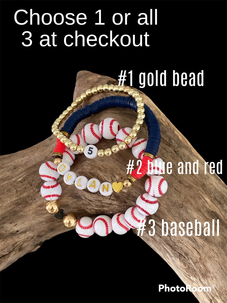 Baseball Bracelet /softball Bracelet/ Personalized Baseball - Etsy