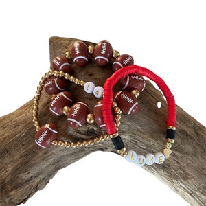 Football Bracelet Personalized Football Bracelet/ Football Jewelry ...
