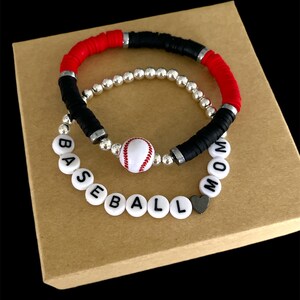 Baseball Bracelet /personalized Sports Jewelry/ Softball Mom Bracelet ...