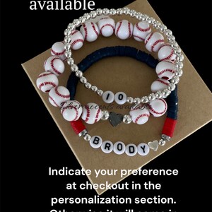 Baseball Bracelet /softball Bracelet/ Personalized Bracelet /baseball ...