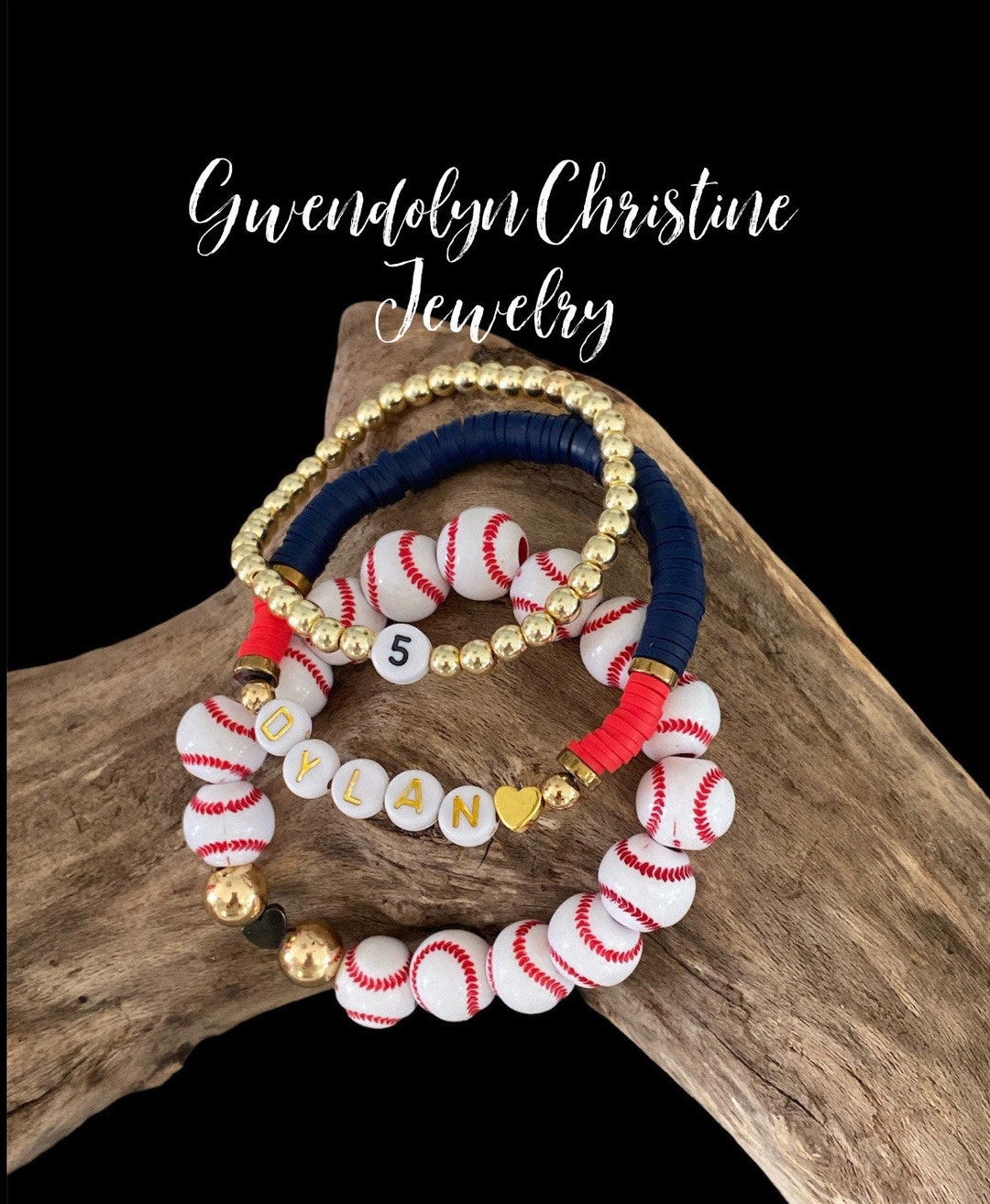 Baseball Bracelet /softball Bracelet/ Personalized Bracelet /baseball ...