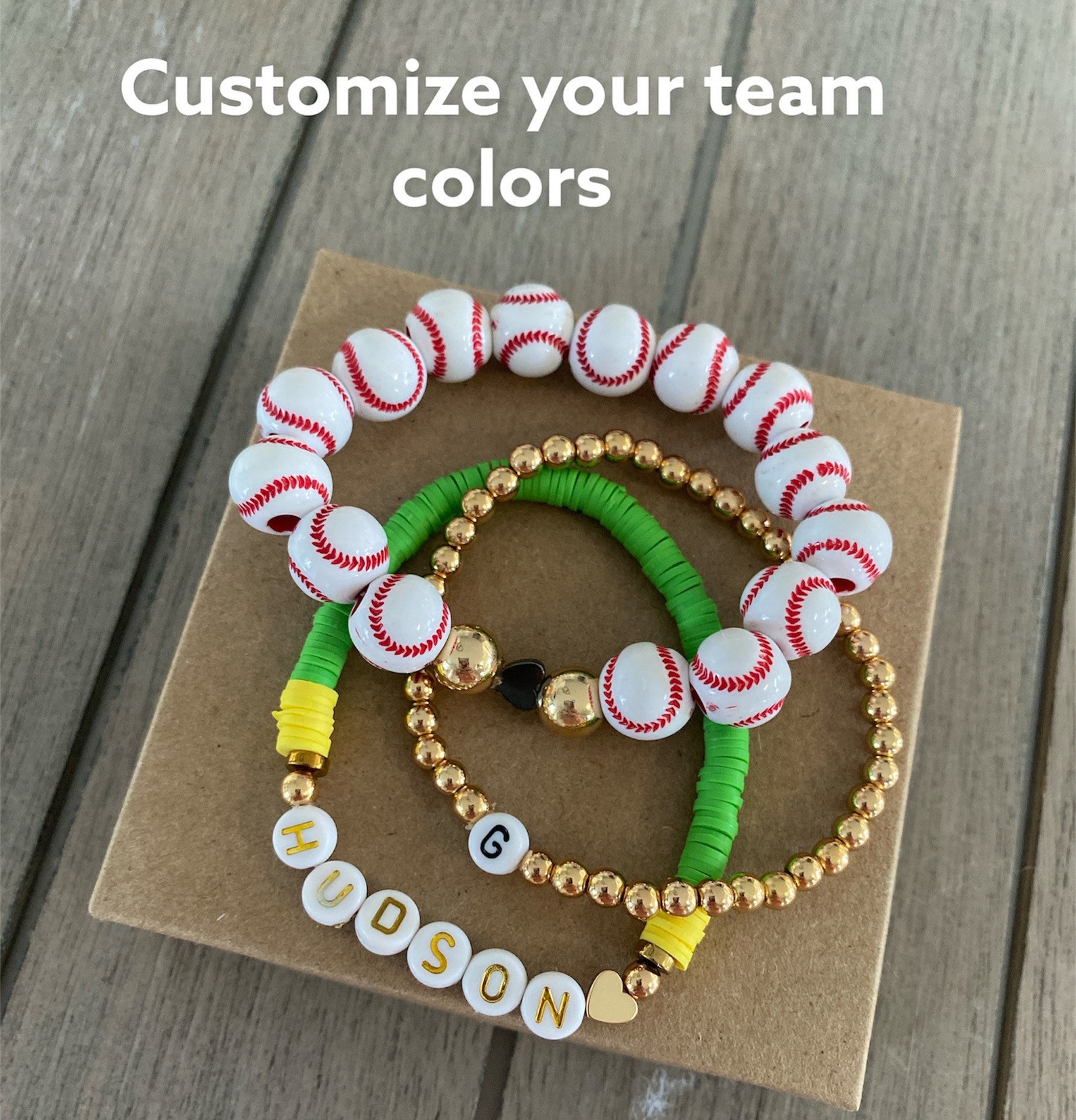 Baseball Bracelet /softball Bracelet/ Personalized Baseball - Etsy