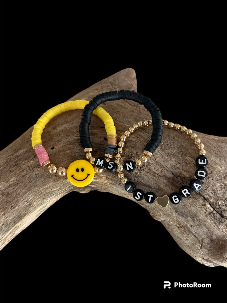 Teach Bracelet/ Teacher Bracelets/teacher Gifts/ Pencil Bracelet/heishi ...