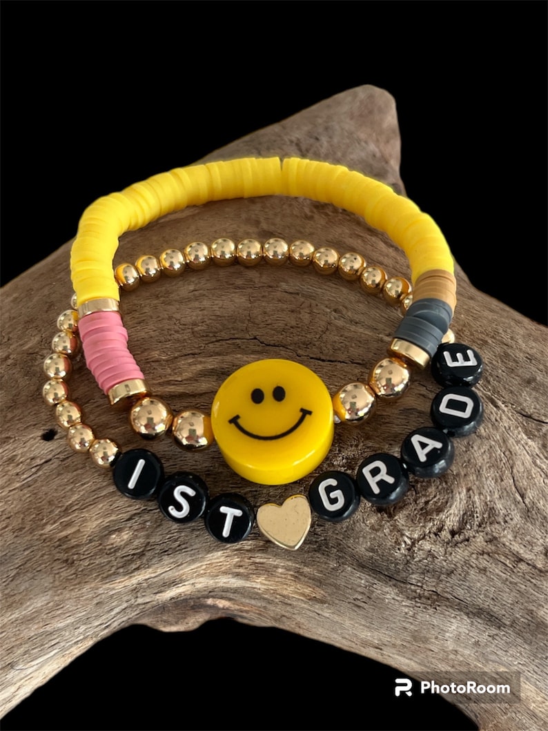 Teach Bracelet/ Teacher Bracelets/teacher Gifts/ Pencil Bracelet/heishi ...