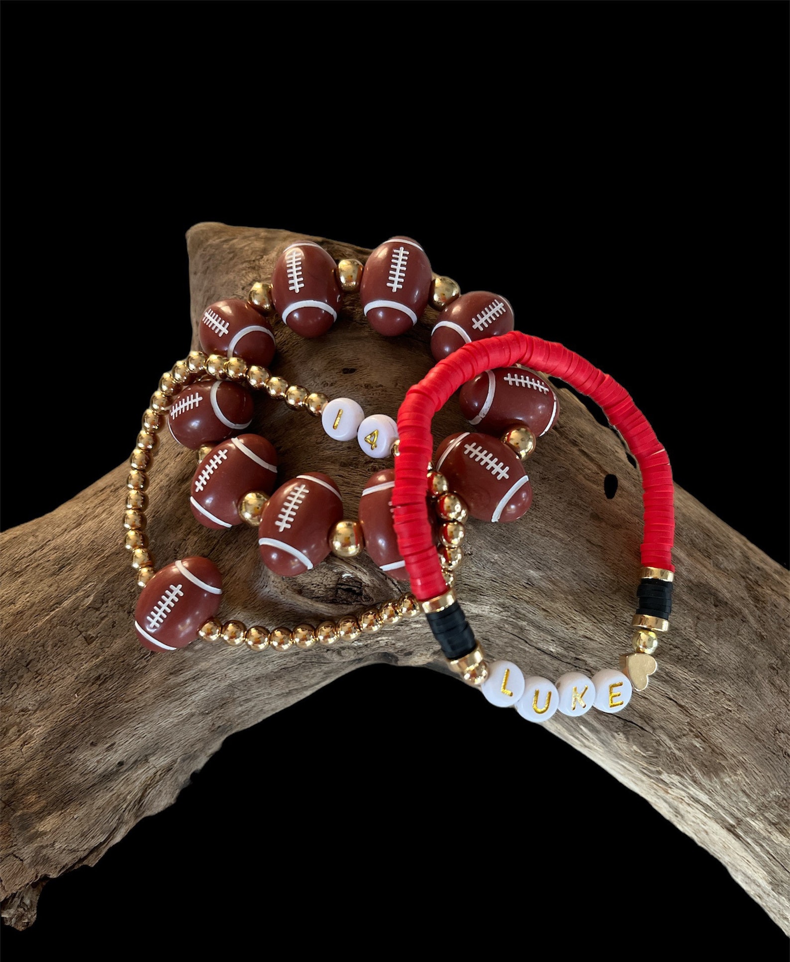 Football Bracelet Personalized Football Bracelet/ Football - Etsy