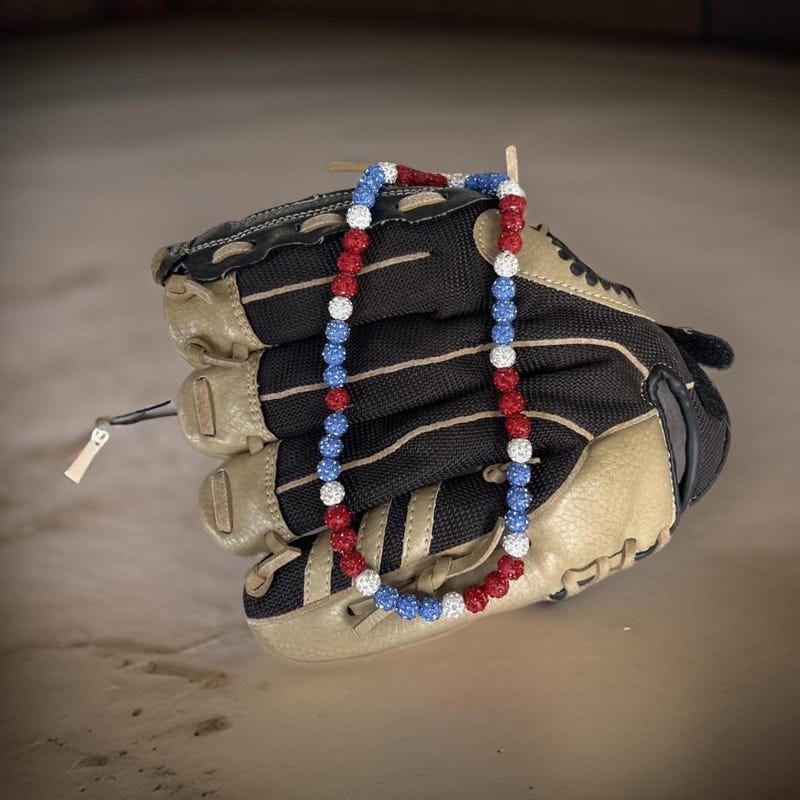 Baseball Beaded Necklace - Etsy