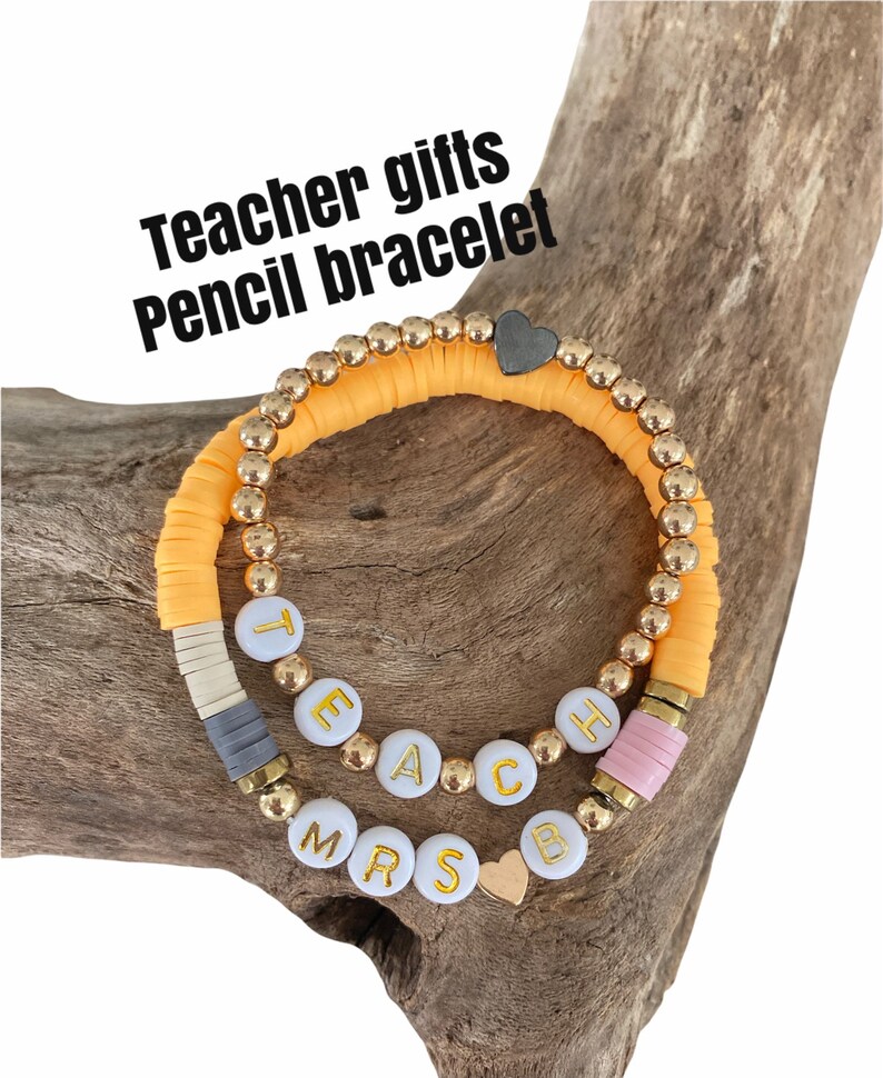 Teach Bracelet Teacher Bracelets/teacher Gifts/ Pencil - Etsy